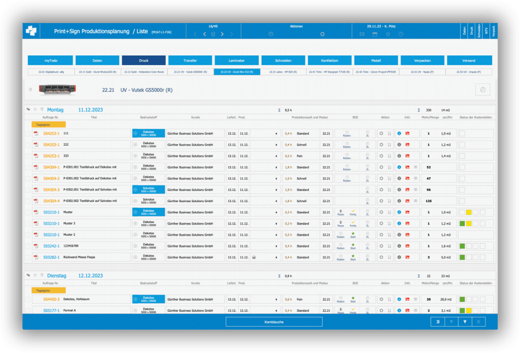 advanter special – Produktionsplanung in Druckereien